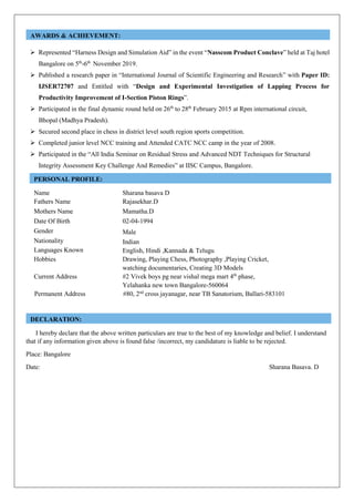 Sharana basava.d (design engineer) | PDF | Hinduism | Religion ...