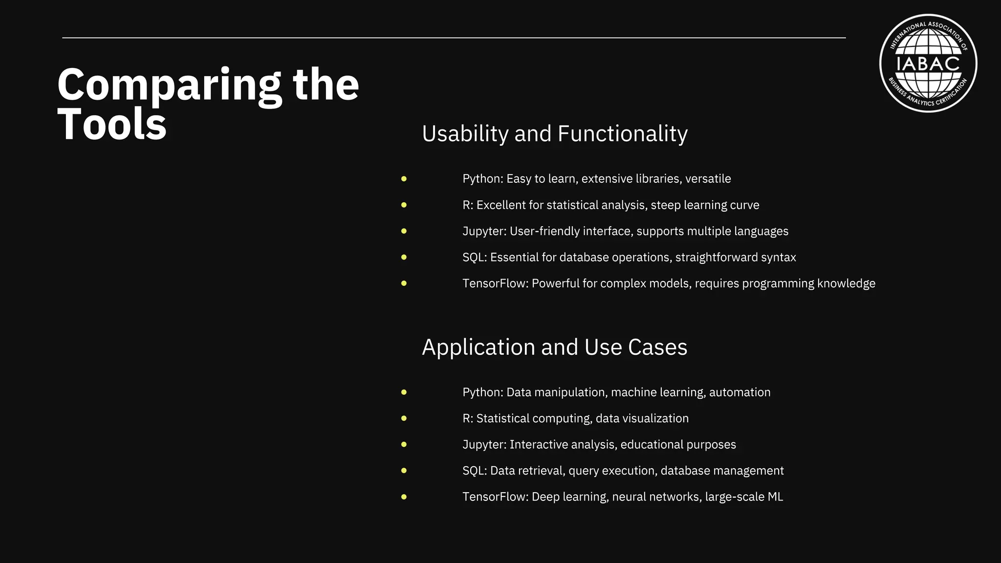 Top 5 Data Science Tools You Should Be Using in 2024 | IABAC | PPT