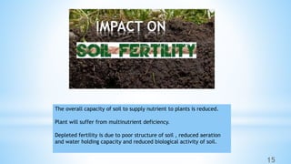 IMPACT OF HEAVY MACHINARIES ON SOIL PROPERTIES | PPTX | Gardening ...