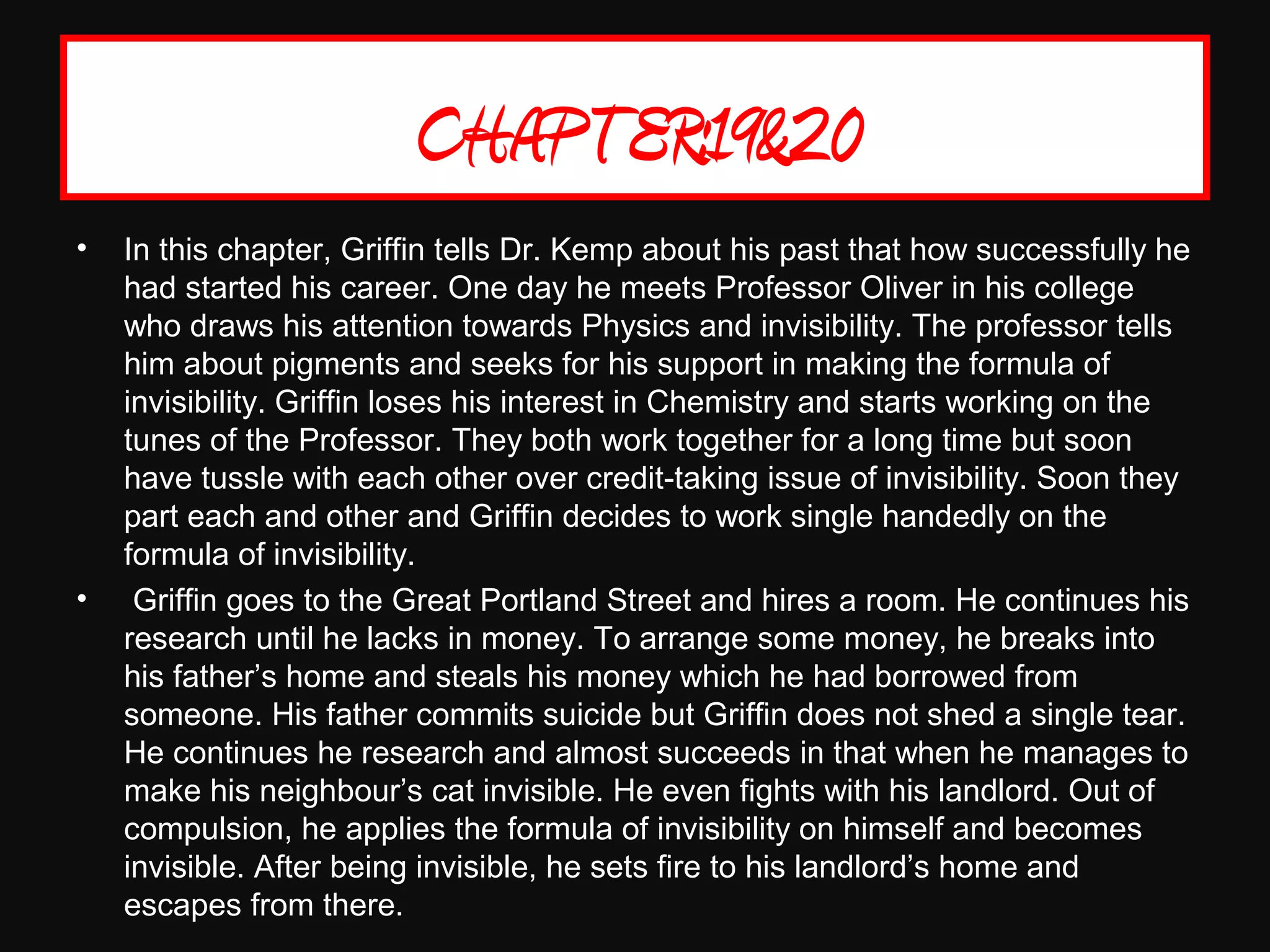 ppt on invisible man of class 12 | PPT