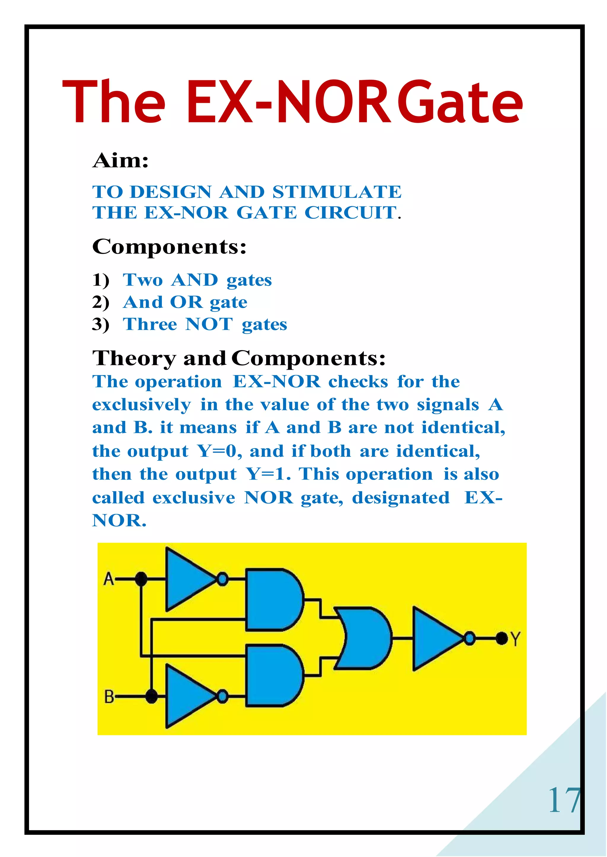 Physics investigatgory project on logic gates class 12 | DOCX