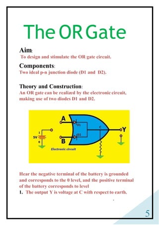 Physics investigatgory project on logic gates class 12 | DOCX
