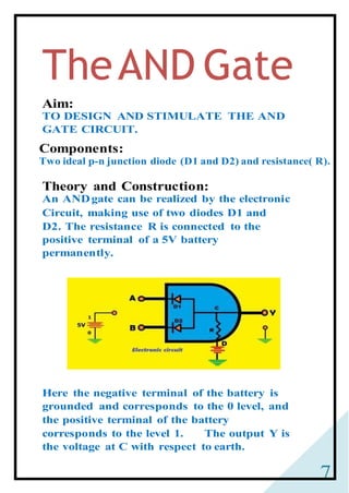 Physics investigatgory project on logic gates class 12 | DOCX