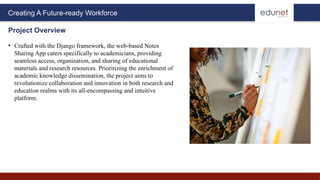 Notes sharing web application using Django | PPT
