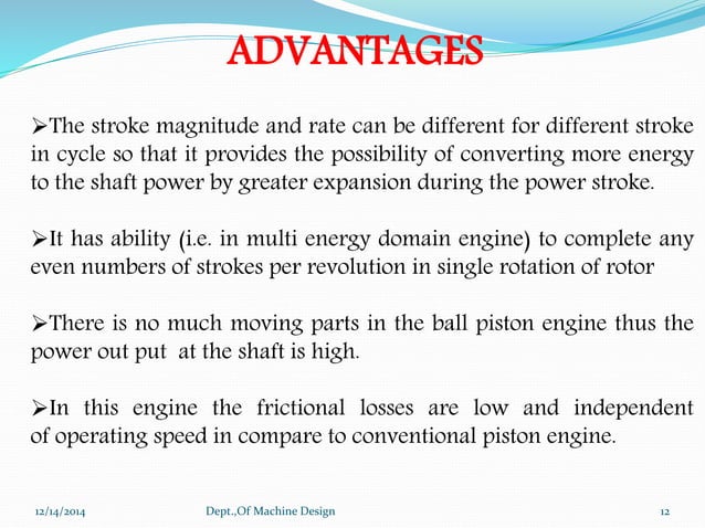ball piston engine | PPTX | Physics | Science