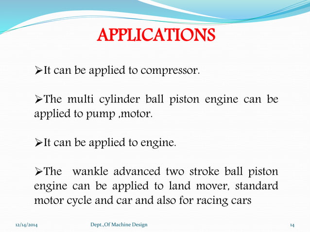 ball piston engine | PPTX | Physics | Science