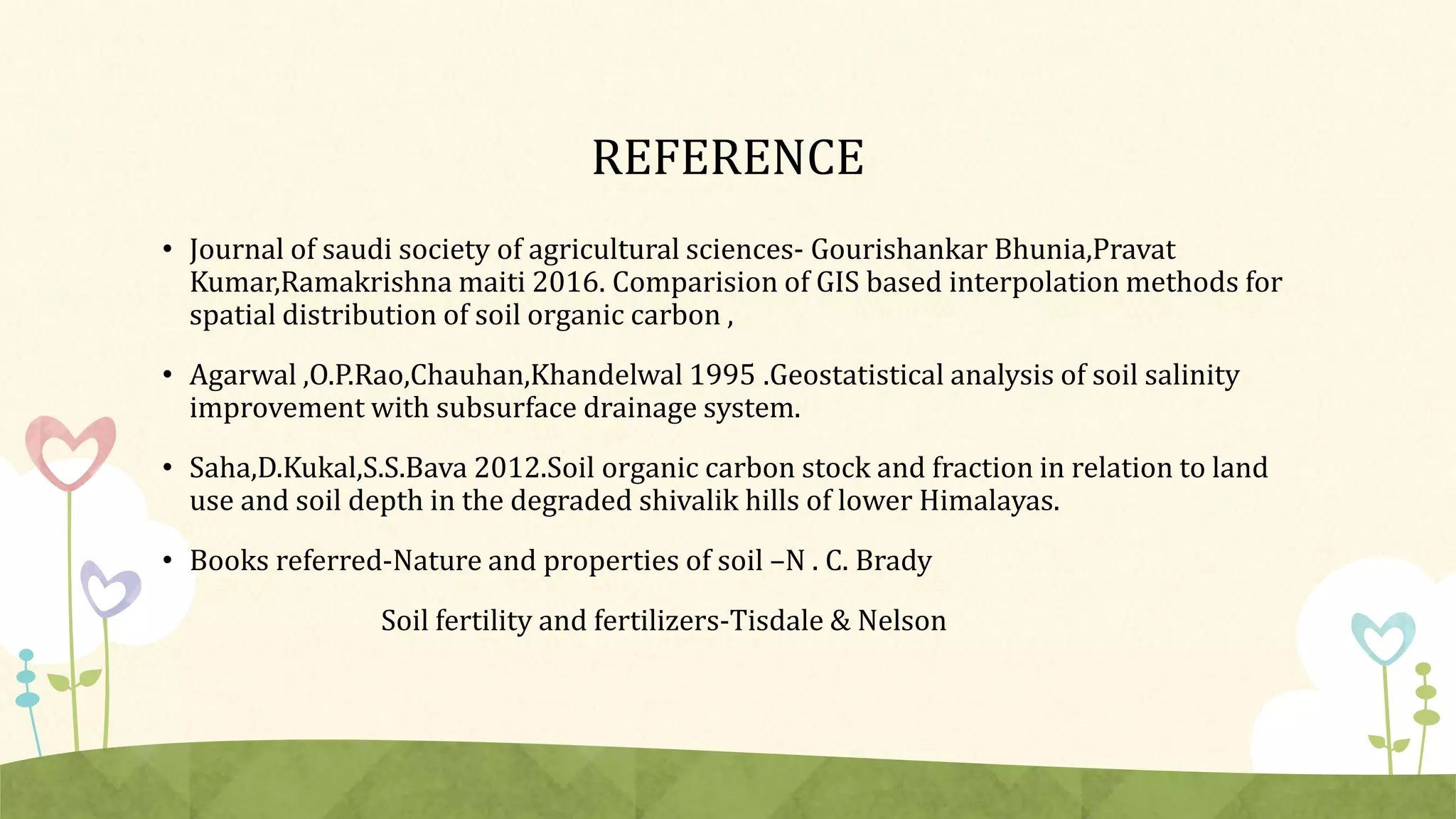SPATIAL VARIABILITY OF SOIL ORGANIC CARBON IN DIFFERENT LAND USE SYSTEM USING GIS AND REMOTE ...