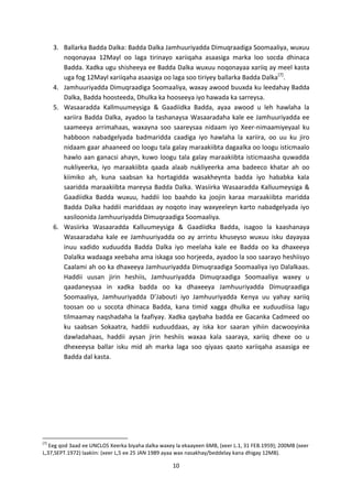 SHARCIGA BADDA SOOMAALIYEED | PDF
