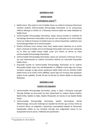 SHARCIGA BADDA SOOMAALIYEED | PDF