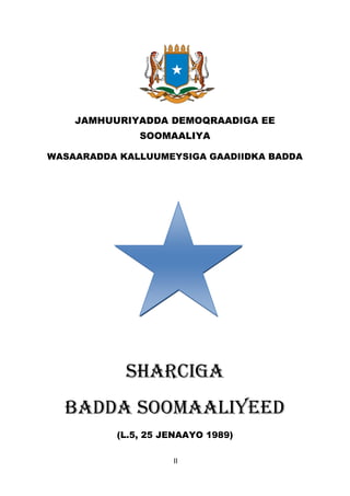 SHARCIGA BADDA SOOMAALIYEED | PDF