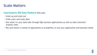 InterSystems IRIS Data Platfrom: Sharding and Scalability | PPT
