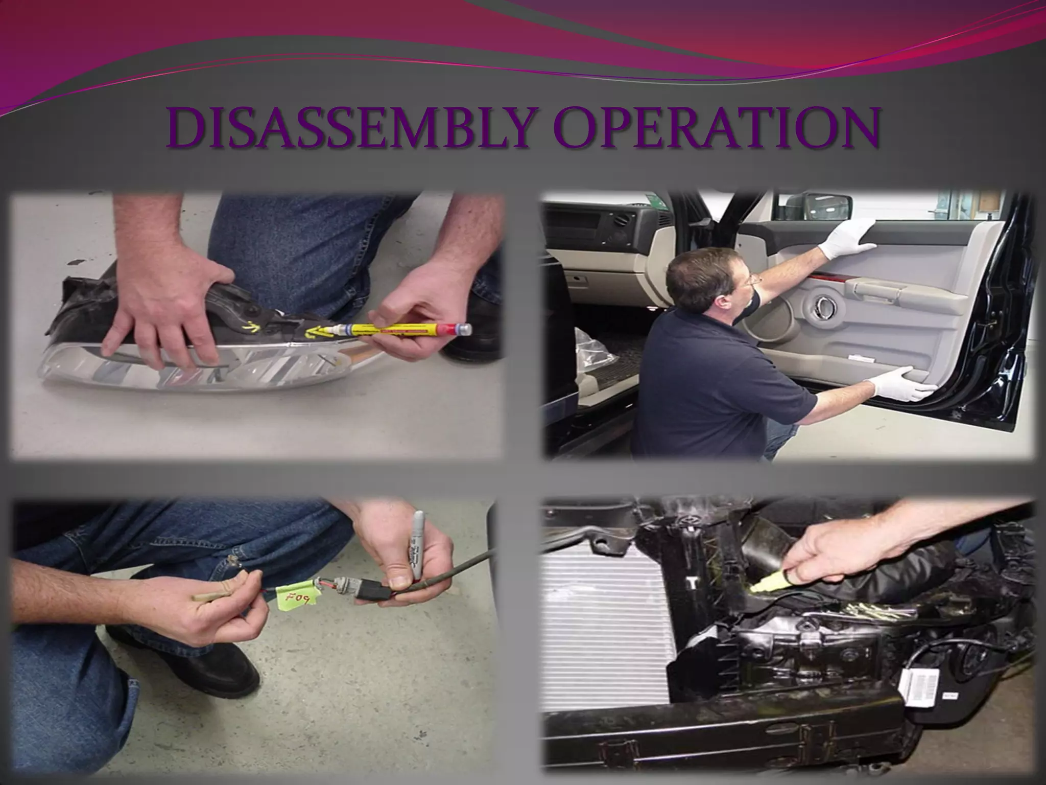 SET UP DISASSEMBLY OPERATION | PDF