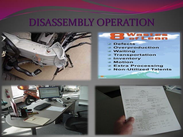 SET UP DISASSEMBLY OPERATION | PDF