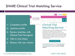 Clinical Trials for Ovarian Cancer: Fact vs. Fiction | PDF