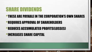 SHARE-DIVIDENDS powerpoint | PPT
