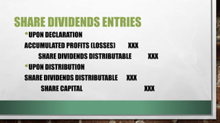 SHARE-DIVIDENDS powerpoint | PPT