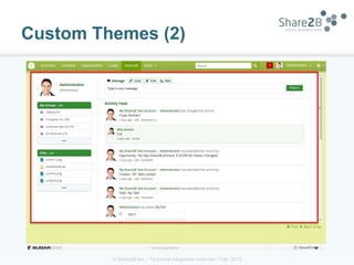Share2B Technical Overview | PPTX | Databases | Computer Software and Applications