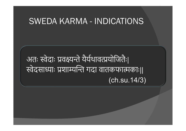 swedana karma (sudation therapy) | PDF | Hinduism | Religion & Spirituality