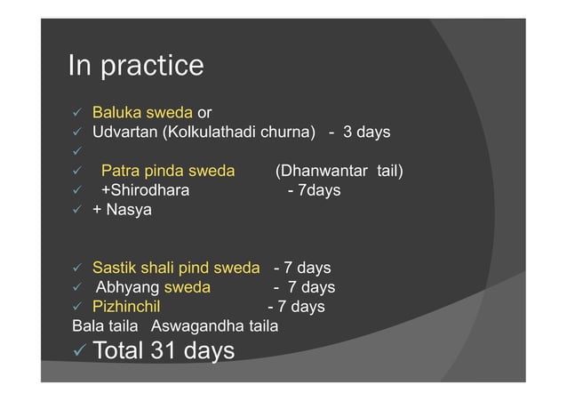 swedana karma (sudation therapy) | PPT