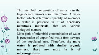Share 4- Microbiology of water.pptx slides | PPTX