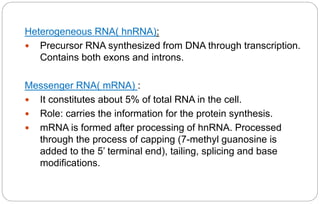 Nucleic acid and its chemistry - DNA, RNA, DNA as genetic material | PPTX