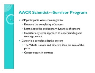 SHARE: Report Back from Annual Meeting of American Association of ...