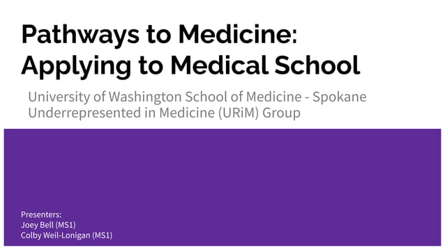 [Shareable Version] Copy of Pathways to Medicine_ Applying to Medical ...