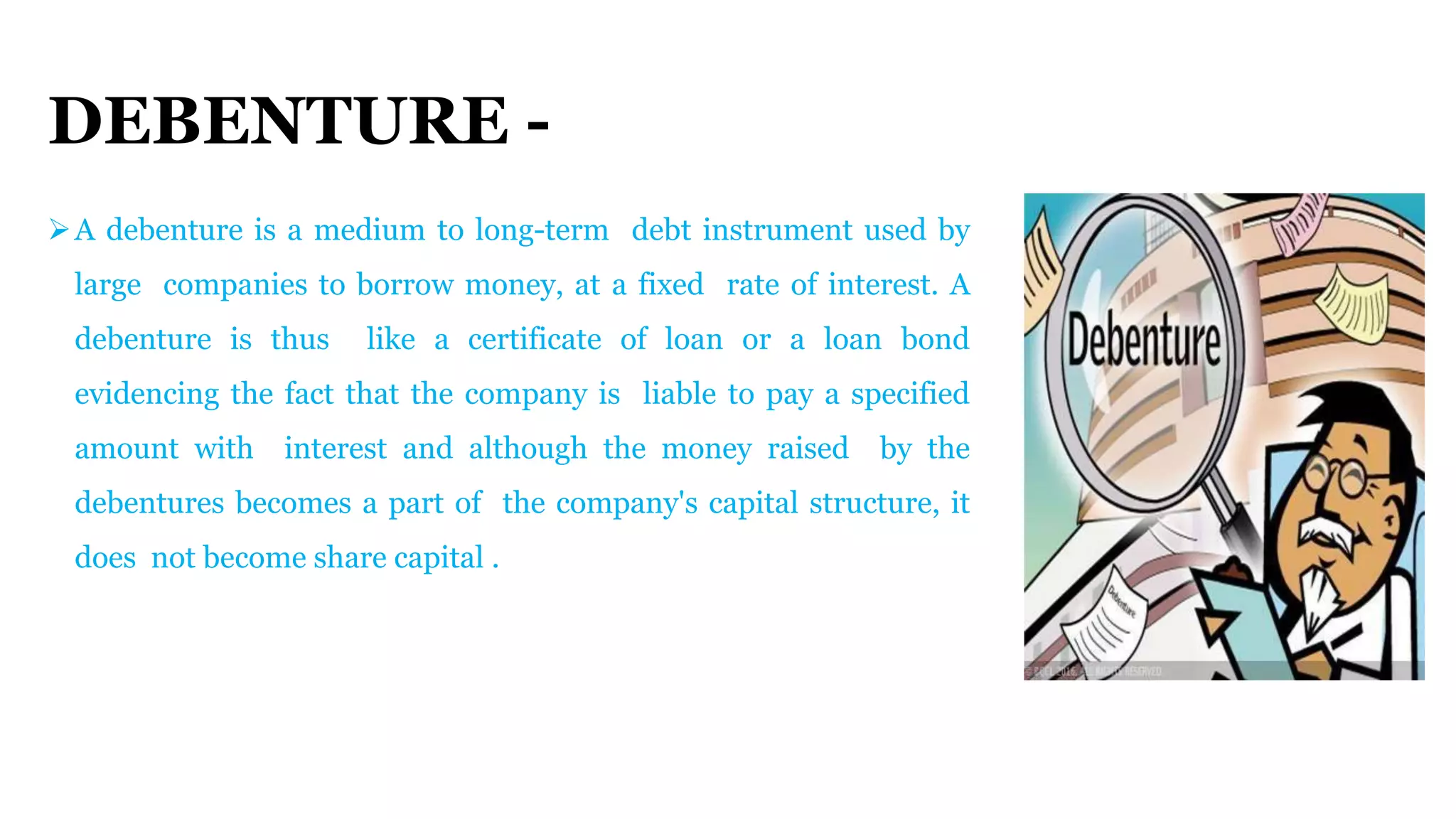 Share and debenture PPT | PPTX