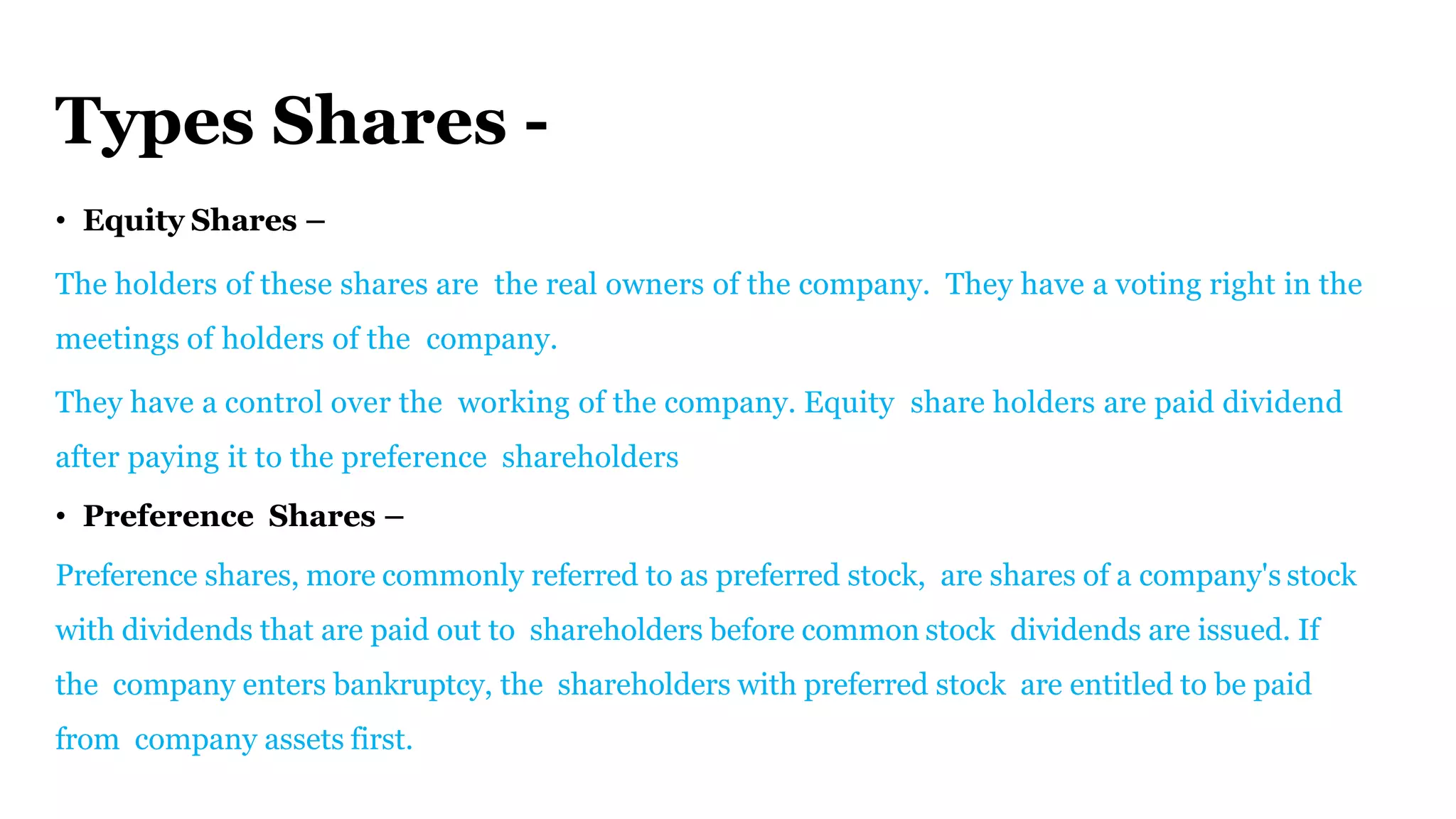 Share and debenture PPT | PPTX