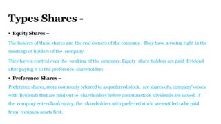 Share and debenture PPT | PPTX