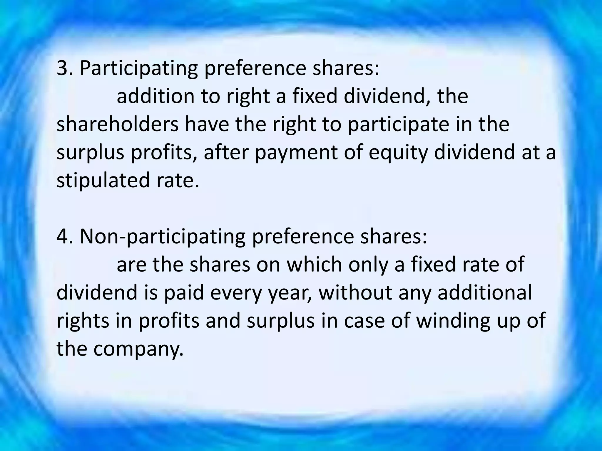 Share and share capital | PPTX
