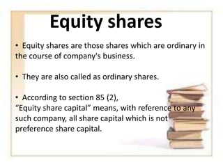 Share and share capital | PPTX
