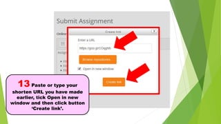 Sharing and Submitting an Assignment Using Google Drive | PPTX