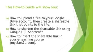 Sharing and Submitting an Assignment Using Google Drive | PPTX | Technology & Computing