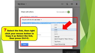 Sharing and Submitting an Assignment Using Google Drive | PPTX