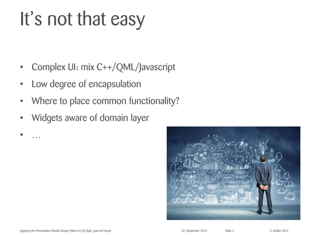 Applying the Presentation Model Design Pattern in Qt | PPTX | Programming Languages | Computing