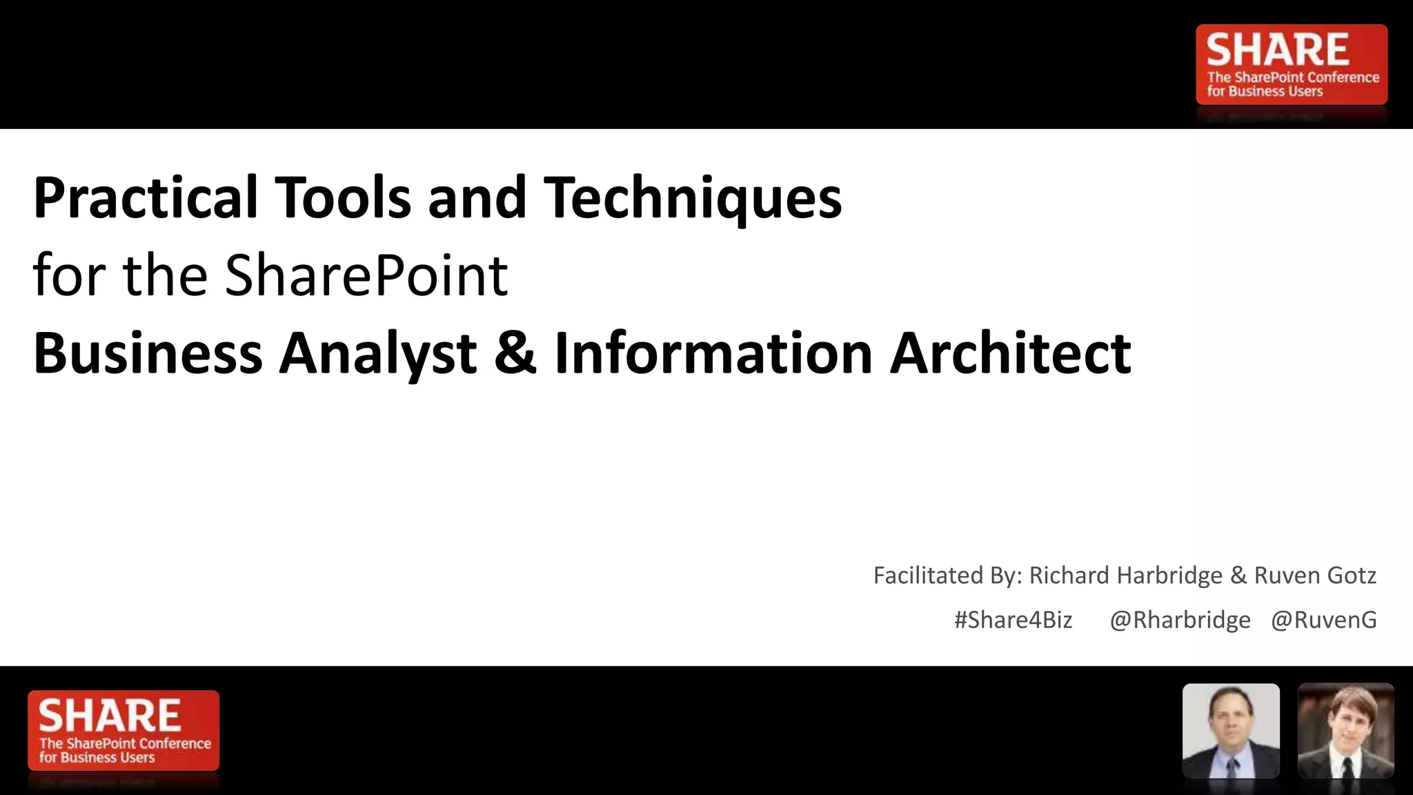 Practical Tools & Techniques For The SharePoint Information Architect ...