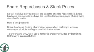 Share Buybacks - What You Need To Know | PPT