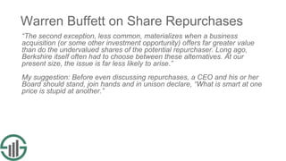 Share Buybacks - What You Need To Know | PPT