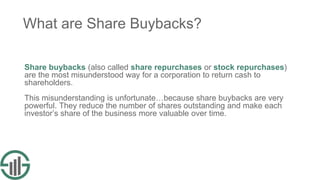 Share Buybacks - What You Need To Know | PPT