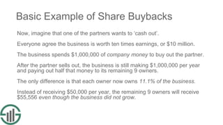 Share Buybacks - What You Need To Know | PPT