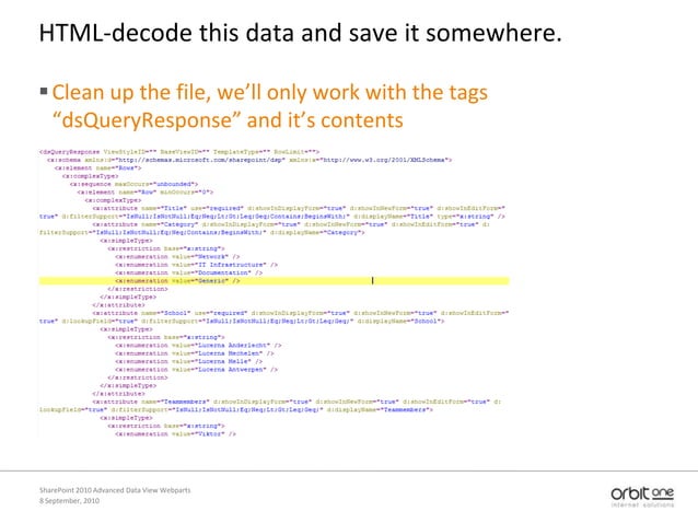SharePoint 2010 Data View webparts - Advanced editing methods | PPT