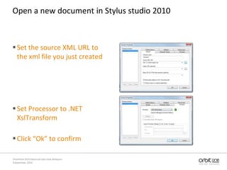 SharePoint 2010 Data View webparts - Advanced editing methods | PPT