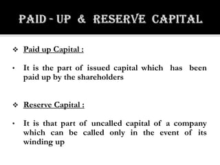 Share capital | PPTX