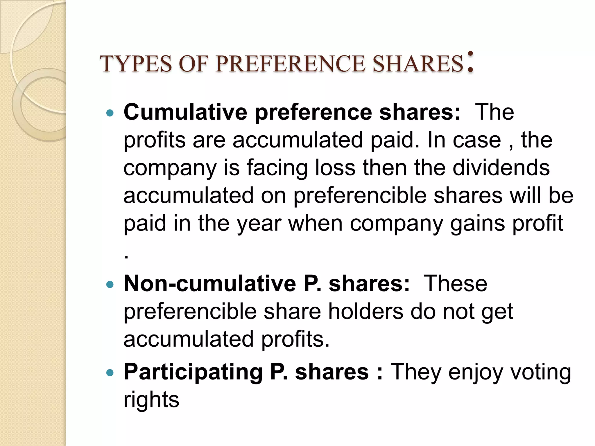 Share capital and types | PPTX
