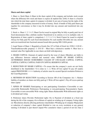 Share capital | PDF