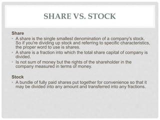 Share capital | PPTX