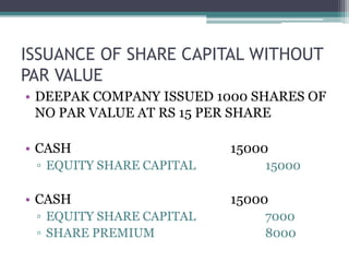 Share capital, capital stock & it’s components | PPTX