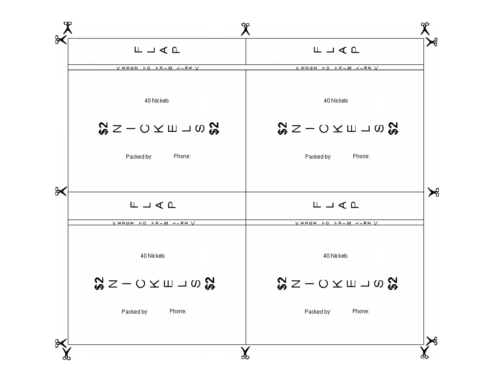 Printable Coin Rolls | PPT