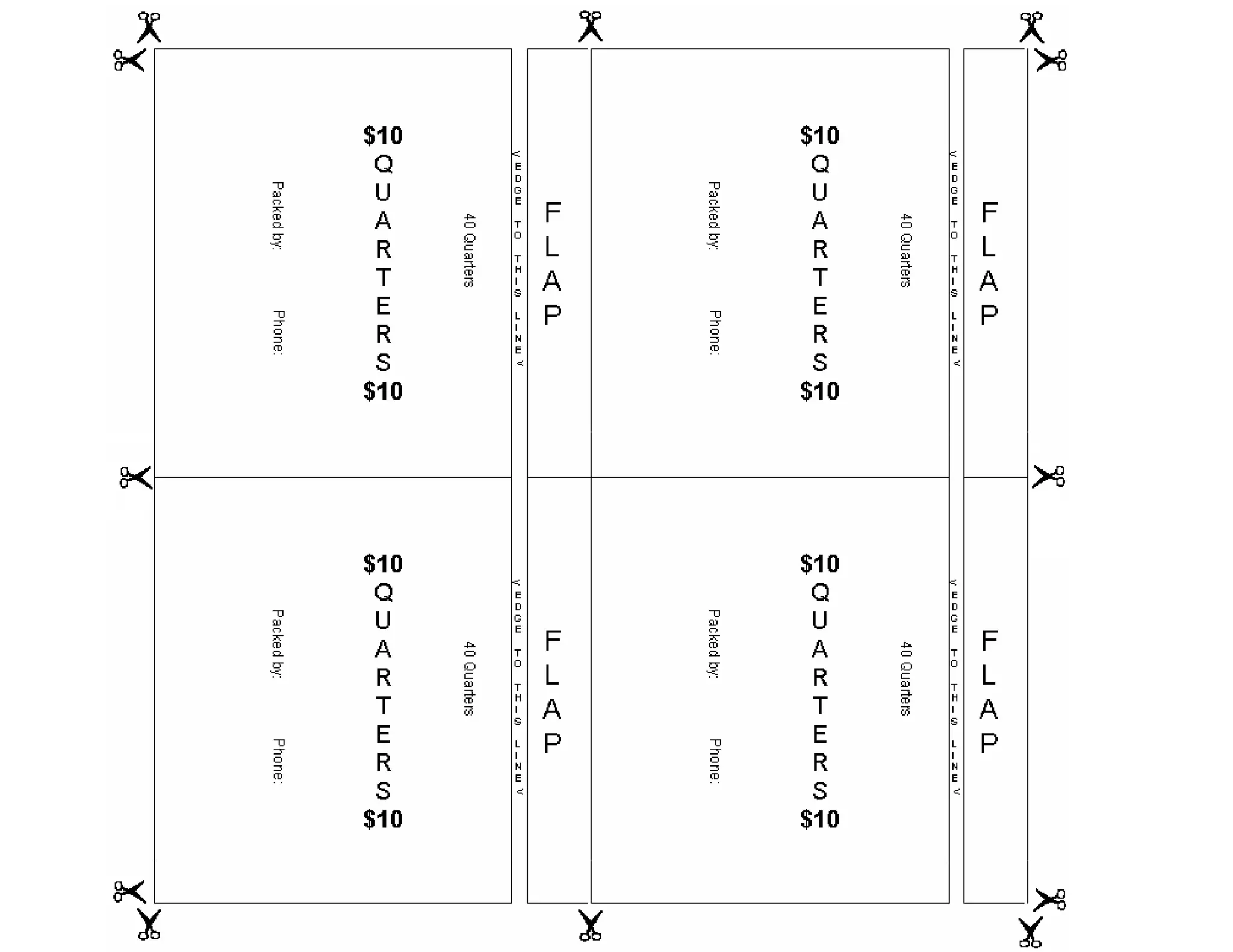Printable Coin Rolls | PPT